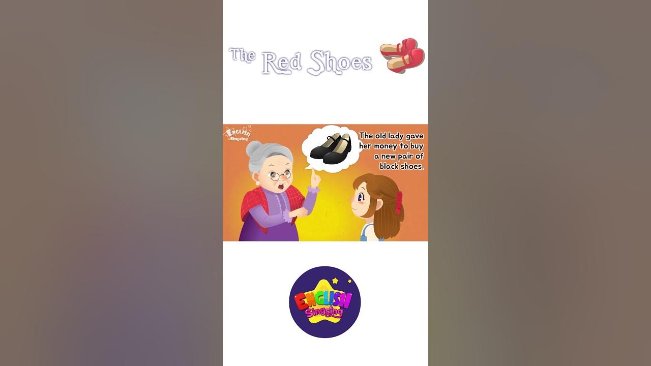 The Red Shoes - Fairy tale - English Stories (Reading Books) #shorts ...