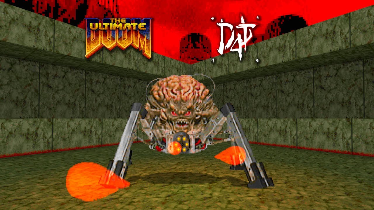 Doom E3M8 Boss - Spider Mastermind With D4T (No Commentary) - YouTube