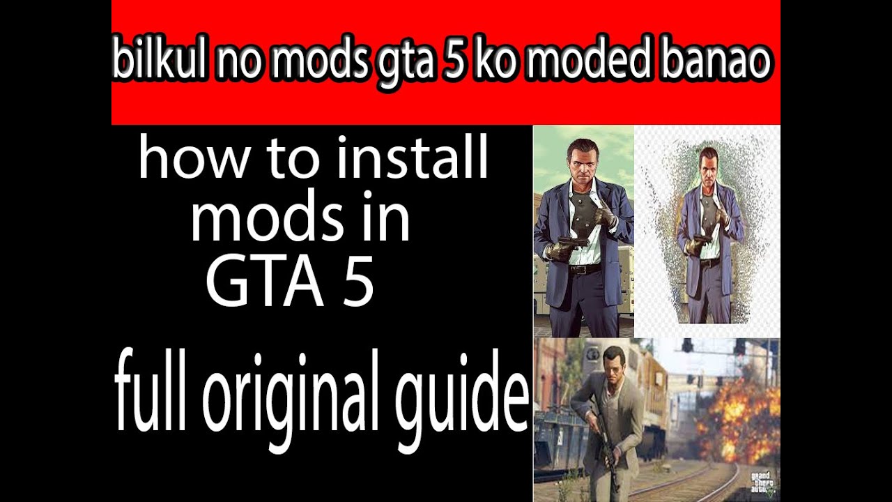 How to install mods in gta 5 you begginers to pro moder Like Me - YouTube