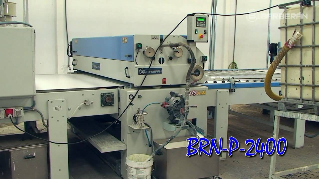 Thin board lacquering line - YouTube