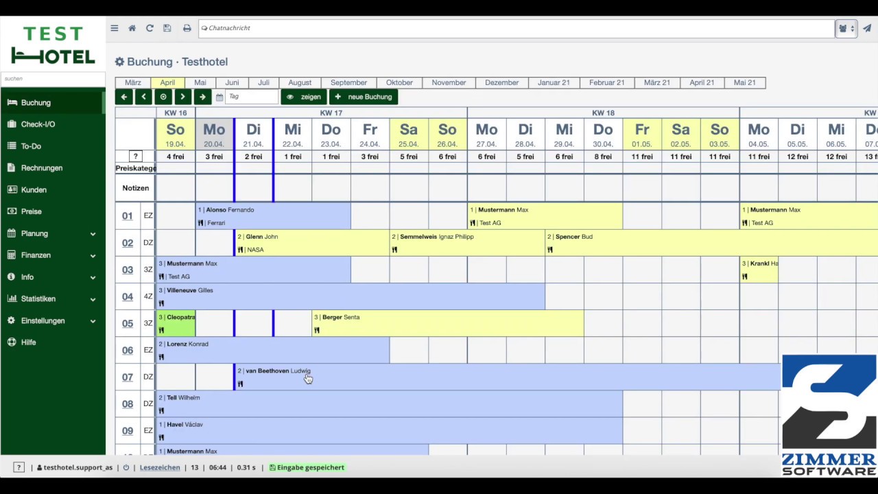 Erfassen, wer gebucht hat - YouTube