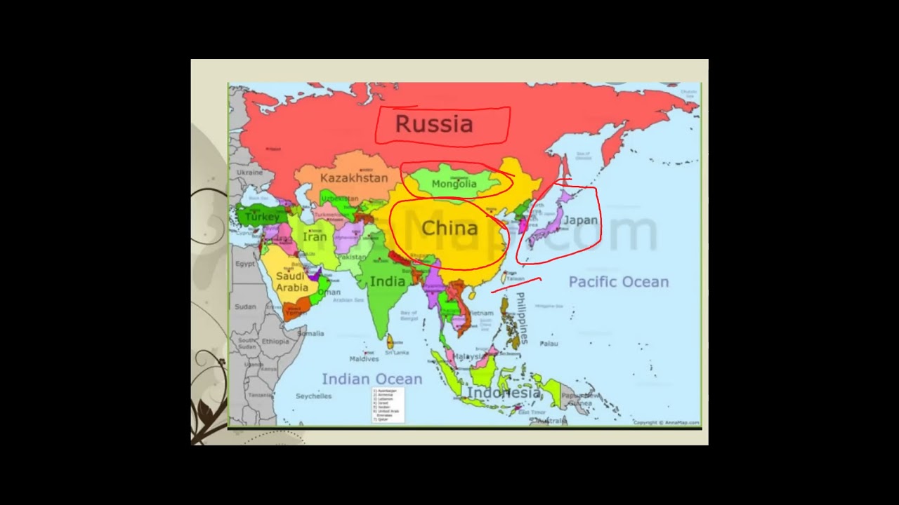 Geography Lecture#02 Map Of Asia - YouTube