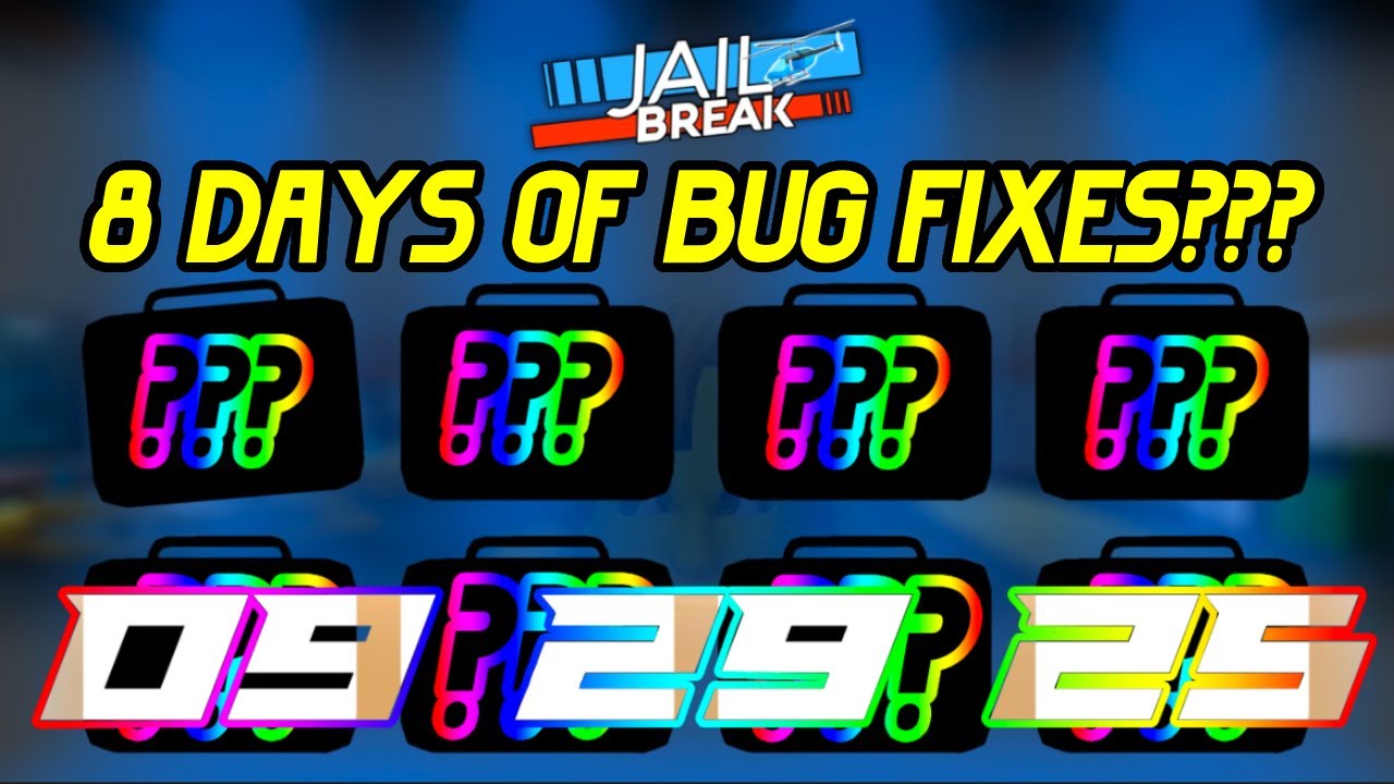 NEW 8 DAYS of BUG FIXES UPDATE?! | Roblox Jailbreak Epic Update - YouTube