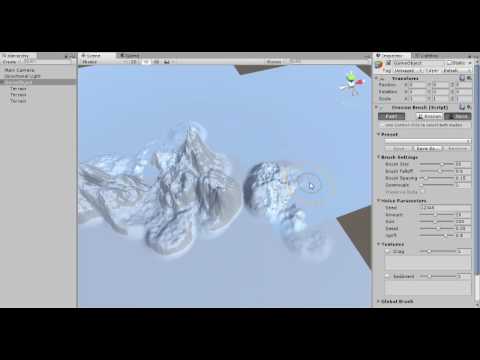 Erosion Brush - Multiple terrain painting - YouTube