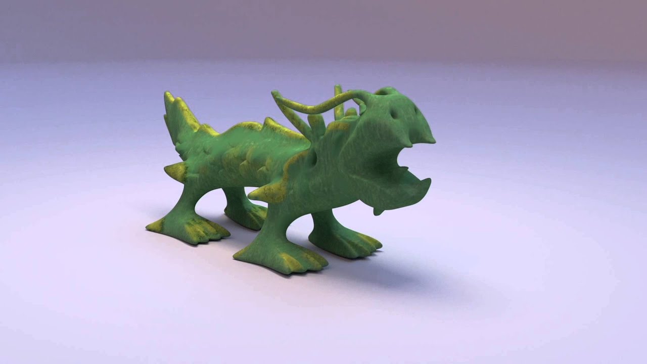 Dragon 3D Model 3DS Max CGI - YouTube