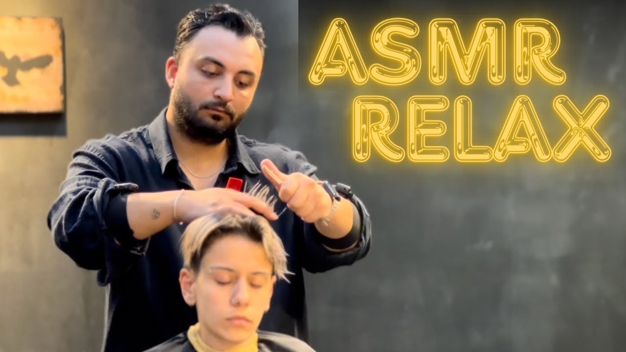 ASMR HAIR CUT | RELAXING TRANSFORMATION | FOR SLEEP - YouTube