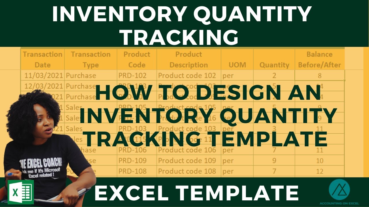 👉HOW TO DESIGN INVENTORY QUANTITY TRACKING TEMPLATE IN EXCEL - YouTube