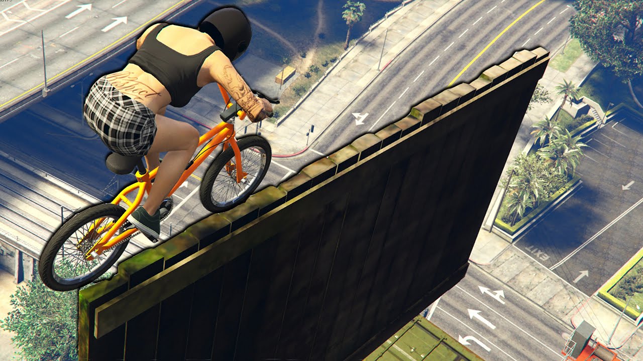 GTA 5 EPiC BMX STUNTS Race #2 (GTA 5 PC Stunts) - YouTube