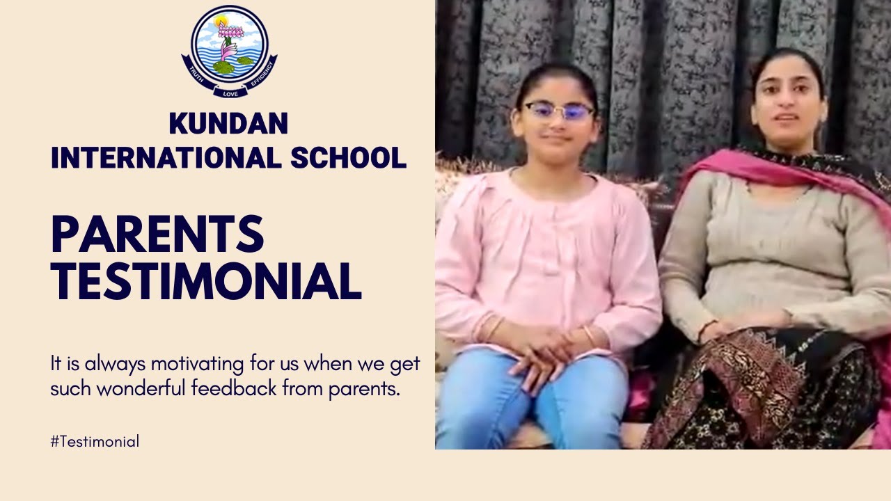 Parents Testimonial | Schools in Chandigarh India - YouTube