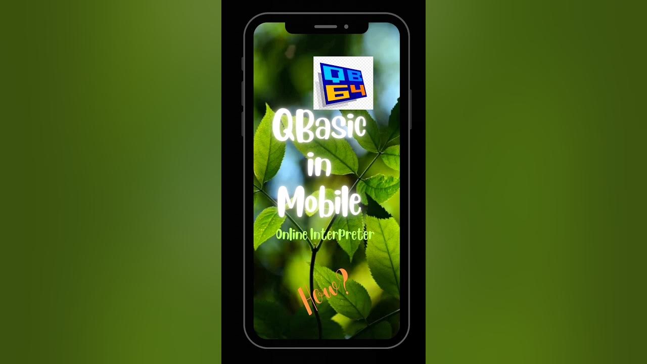 How to run a Qbasic program on Mobile| online Qbasic interpreter # ...
