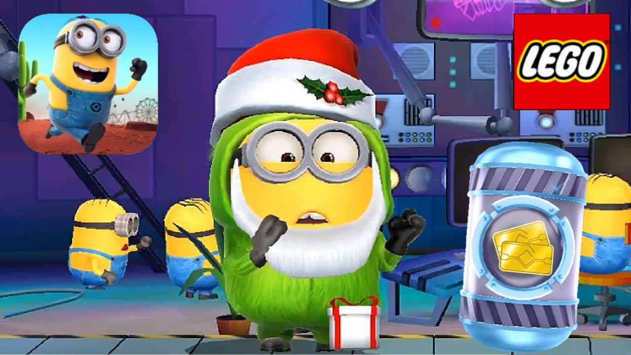 Minion Rush Green / Grinch prize pod open fullscreen gameplay ...