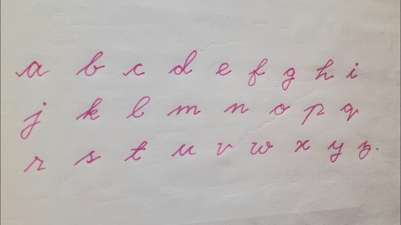 Cursive writing practice for small alphabet letters 🔤 | Cursive writing ...