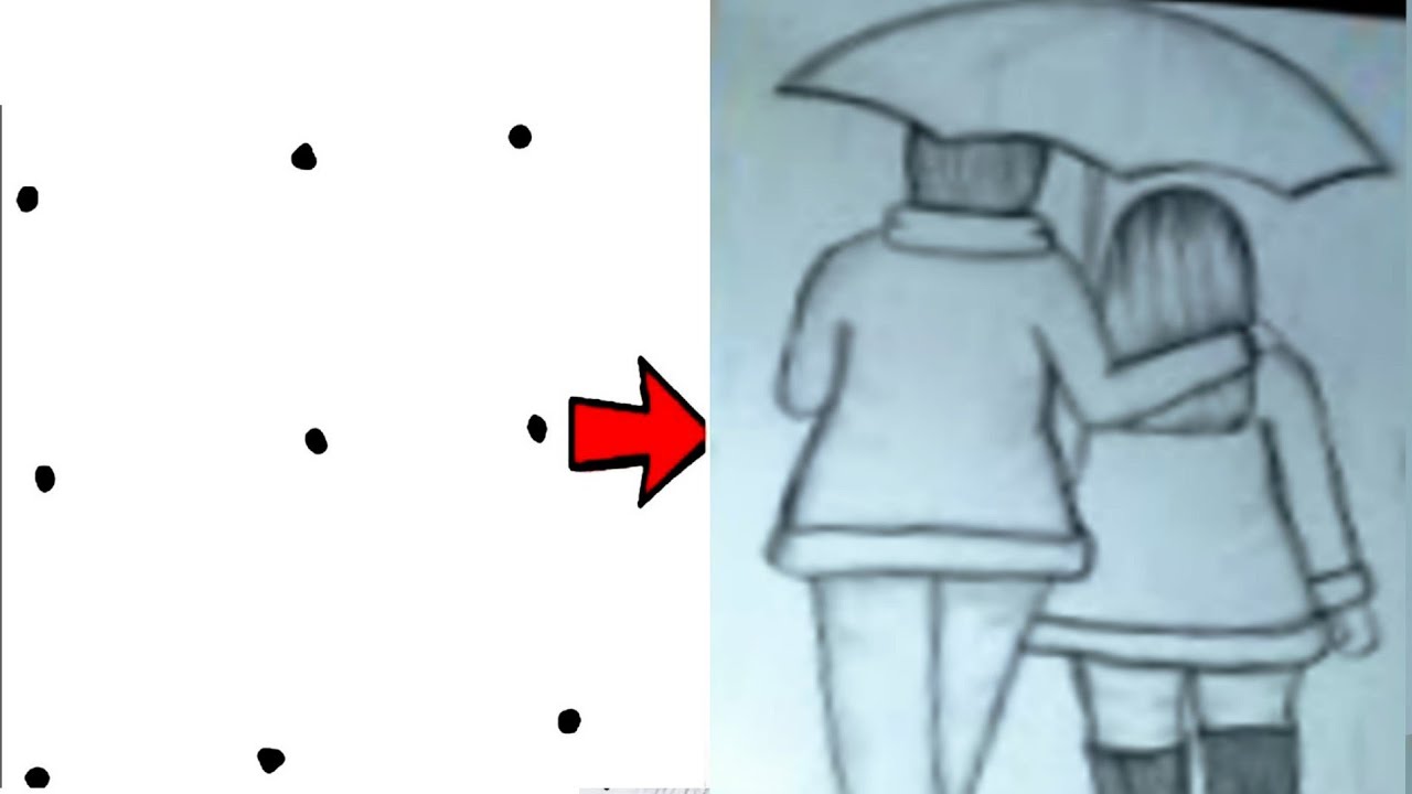 How to Draw Couple Very Easy | Step by Step Drawing Tutorial | Easy ...