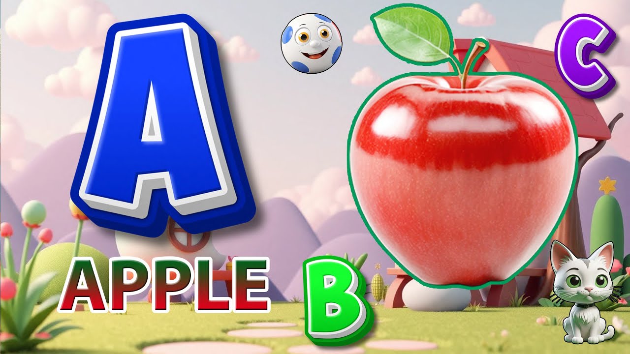 A for Apple | A B C Fun Alphabet Song for Kids | Learn ABC with Music ...