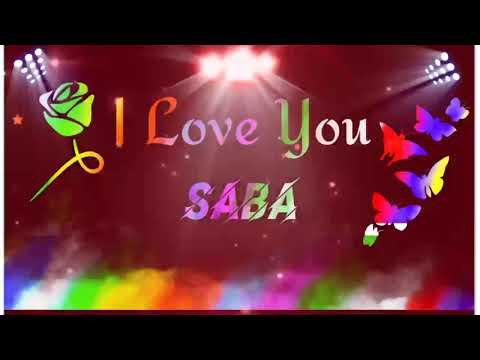 Saba Name Art Love Video Status For Whatsapp || SAK Status