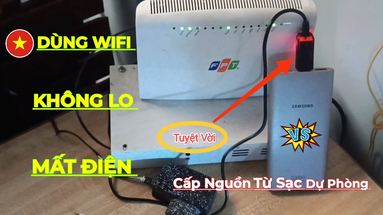 Cấp Nguồn Cho Modem wifi Từ Sạc Dự Phòng Không Lo Mất Điện Trong Mùa ...