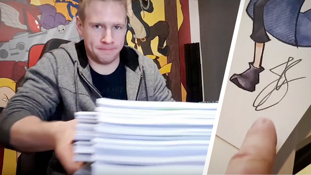 SIGNING HUNDREDS of PRINTS! - YouTube