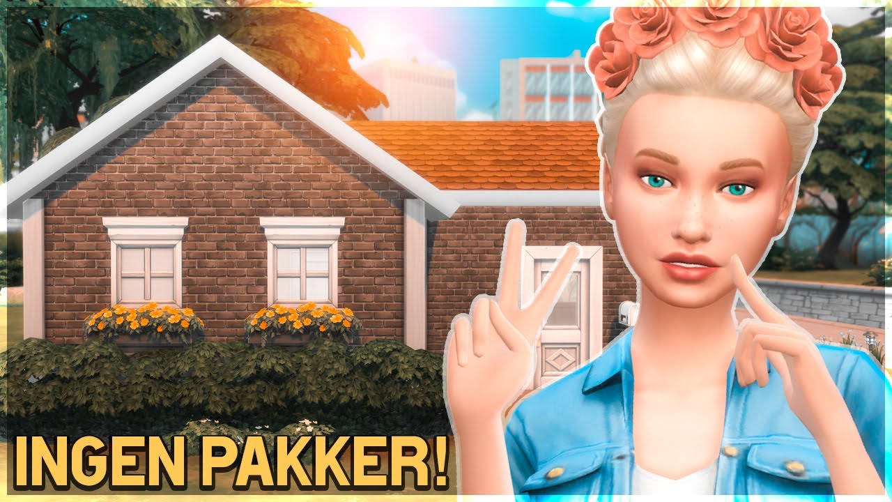 BYGGER ET HUS HELT UDEN PAKKER I SIMS 4! - YouTube