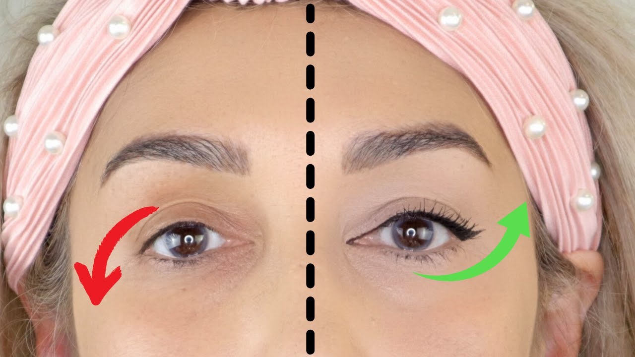 Hooded Eyeliner Technique Beginner Friendly Winged Liner - YouTube