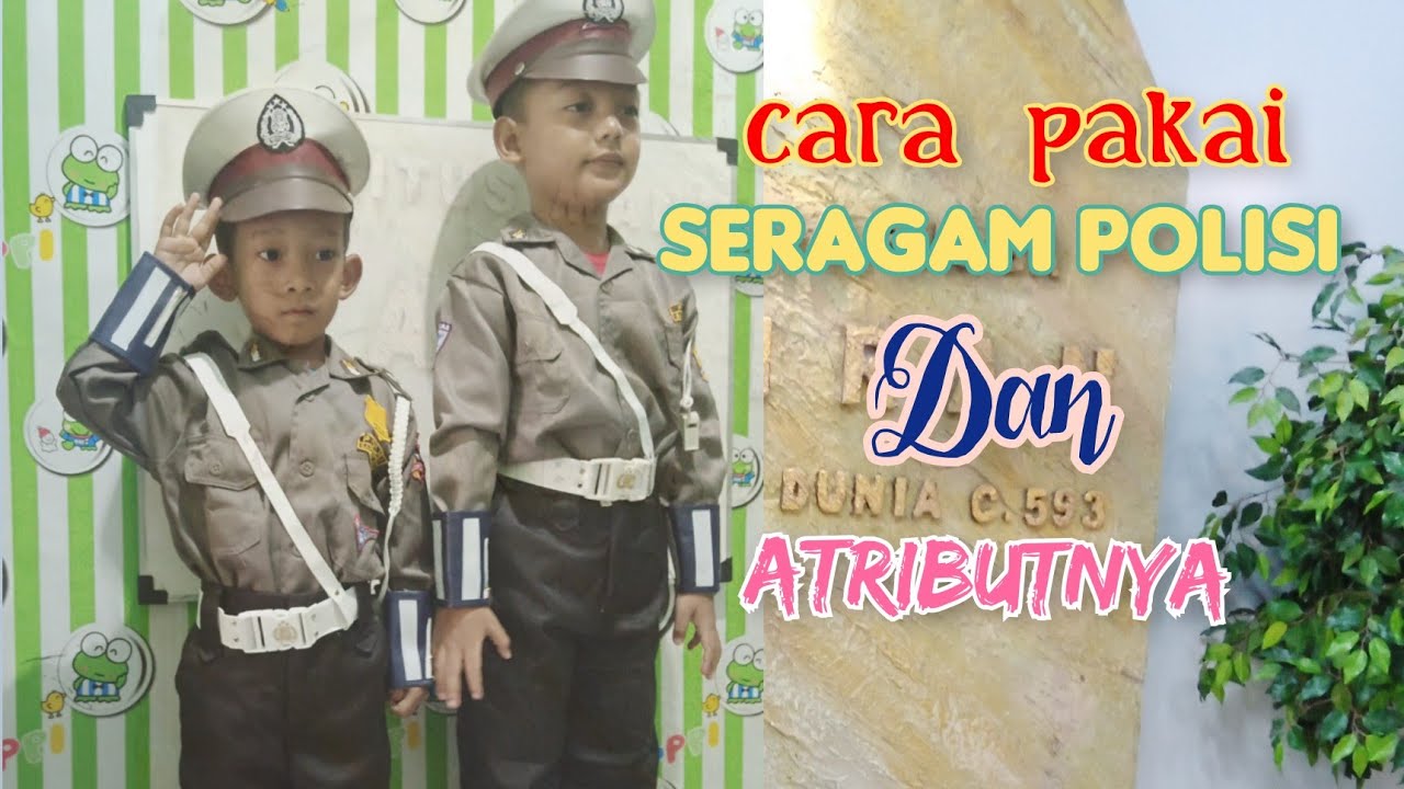 CARA PAKAI SERAGAM POLISI‼️ATRIBUT POLISI LALU LINTAS - YouTube