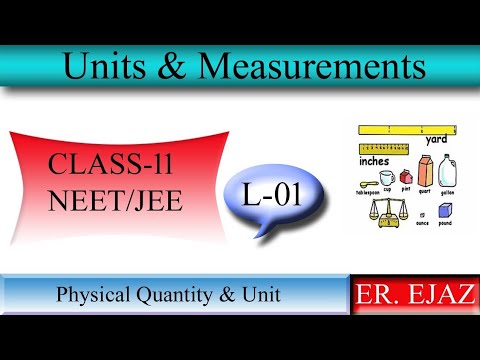 Units and Measurements|Class11 Physics|L-1|NEET|JEE| By Er Ejaz - YouTube