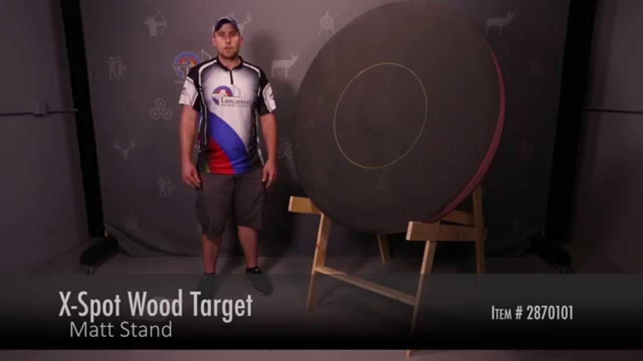 X-Spot Wood Target Matt Stand Review at LancasterArchery.com - YouTube