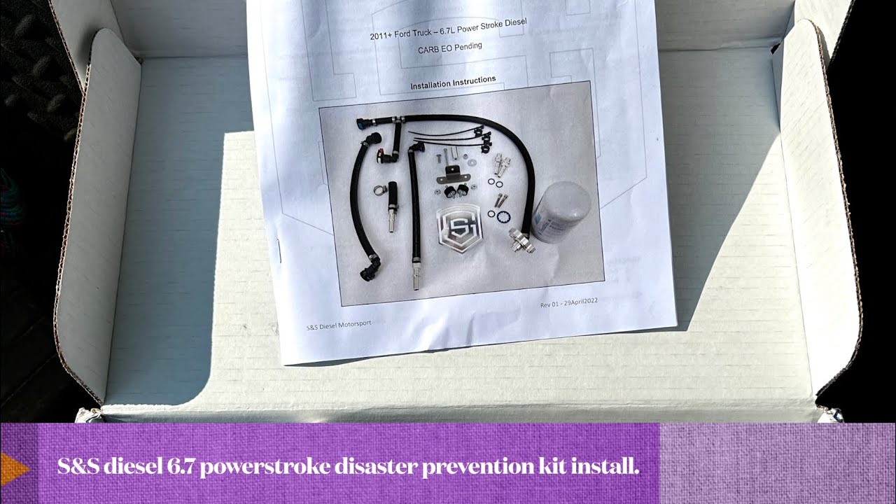 S&S diesel 6.7 powerstroke DISASTER PREVENTION KIT Gen 2.1 install ...