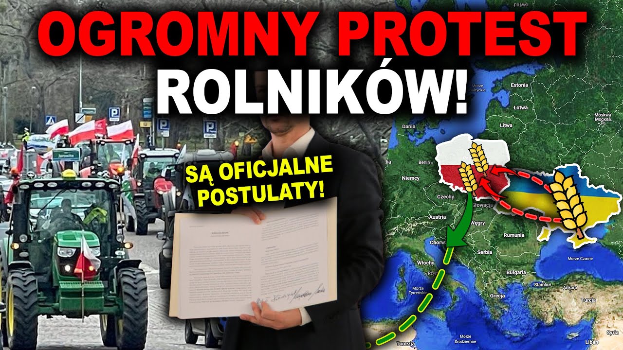 ROLNICY CHCĄ WYWOZU UKRAIŃSKIEGO ZBOŻA DO AFRYKI - protest rolników w ...