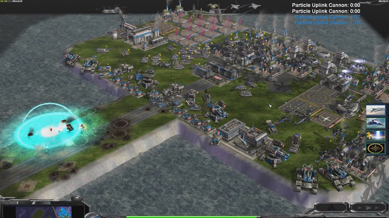 USA Lasers ( Contra Mod ) Command & Conquer Generals Zero Hour - 1 vs 5 ...