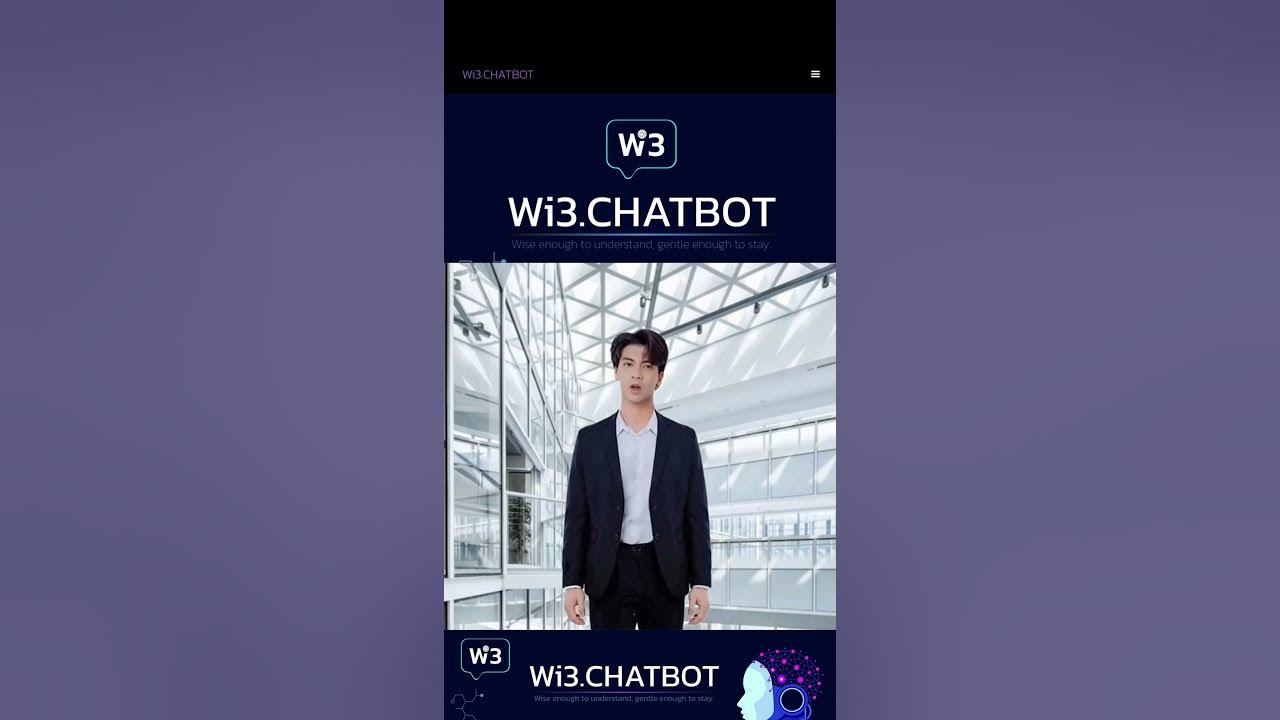 Wi3.CHATBOT | มนุษย์ 50 + AI 50 = Wi3 ที่เข้าใจคนไทยที่สุด เริ่มต้นแล้ววันนี้ - YouTube