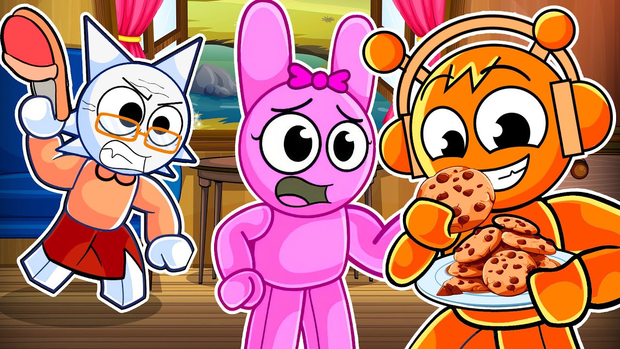 Oren, stop eating all the cookies!! | Sprunki Tales - YouTube