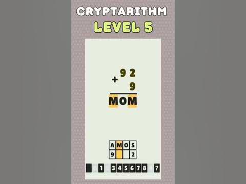 Level 5 - Cryptarithm : Game Math #maths #coc #games #cryptarithm #quiz ...