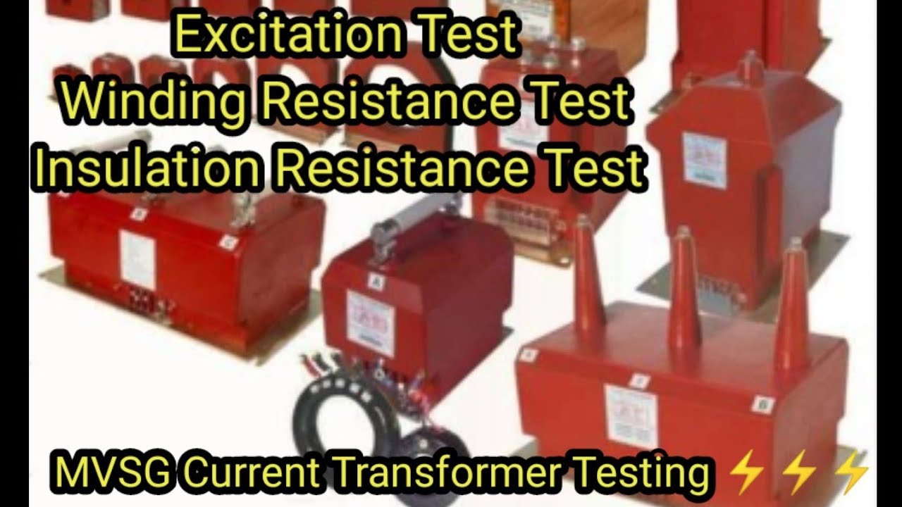 Medium Voltage Switchgear || Current Transformer Testing || CT Analyzer ...
