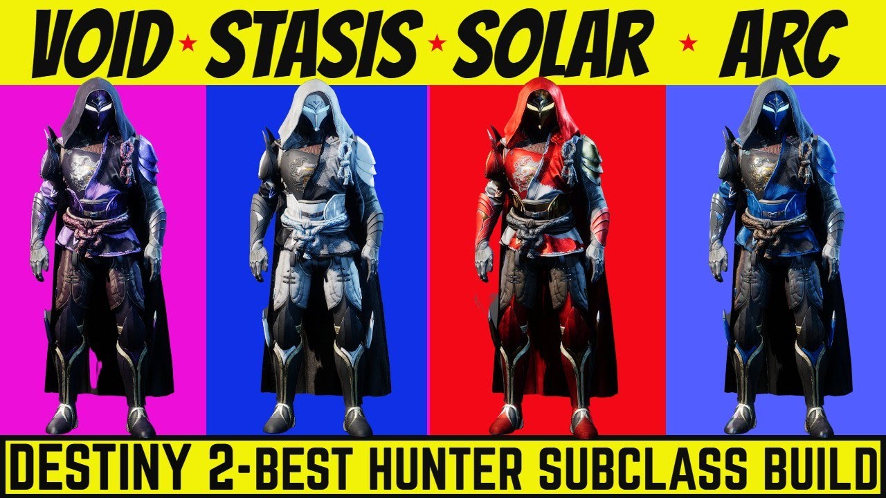 Destiny 2 Best hunter build for ALL subclasses!!! - YouTube