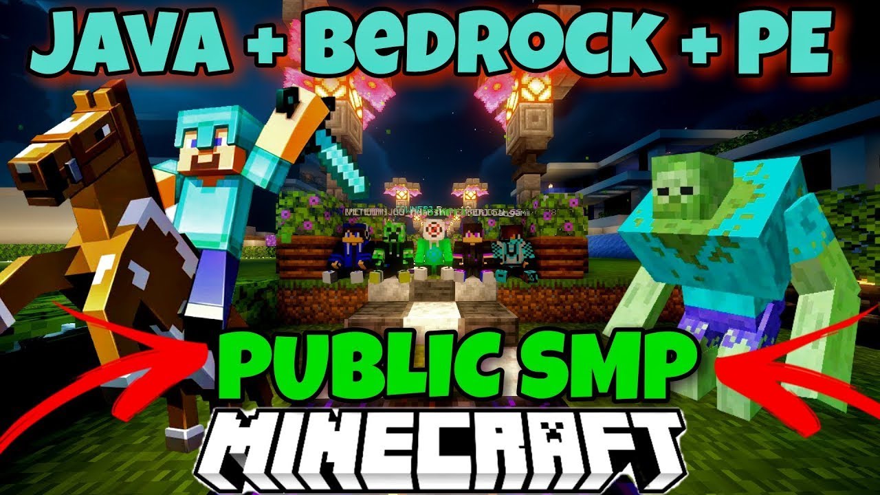 ️Minecraft Public Survival Smp Java + Pocket Edition | - YouTube
