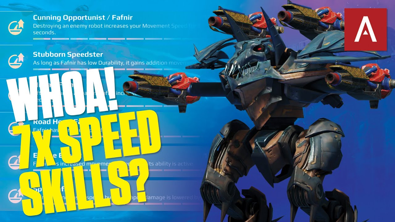 WHOA! Fafnir with 7x Speed Skills?! War Robots Gameplay - YouTube