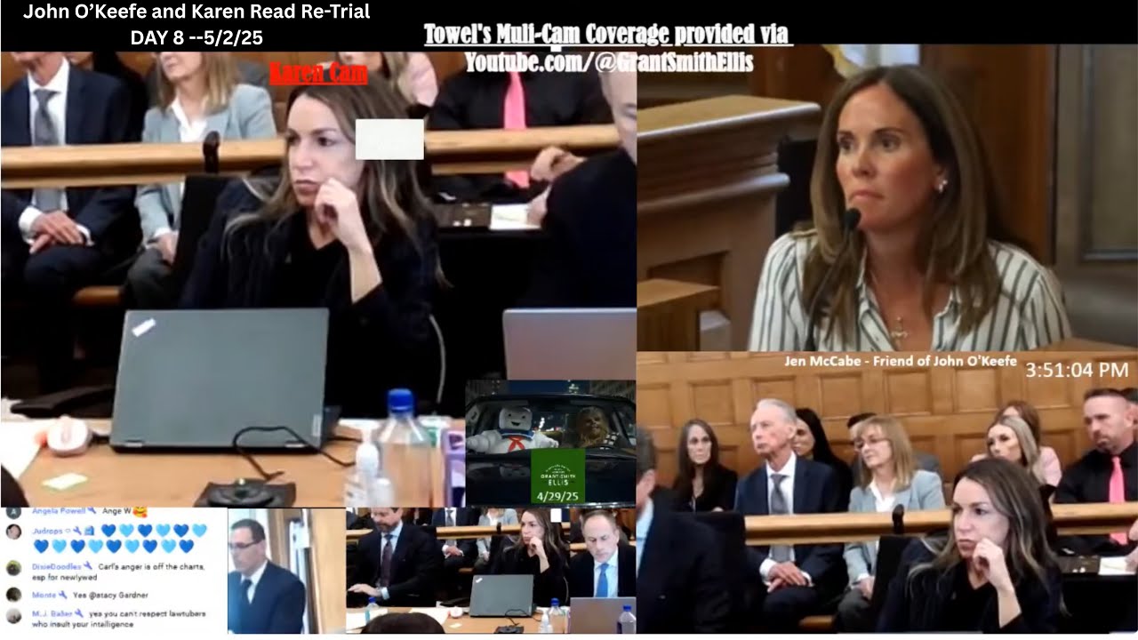 Karen Read and John O'Keefe Re-Trial Day 8: Jen McCabe's Cross ...