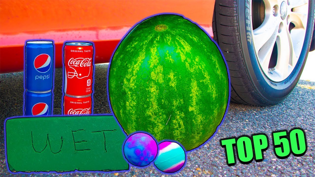 TOP 50 BEST CAR TIRE CRUSHING MOMENTS! - YouTube