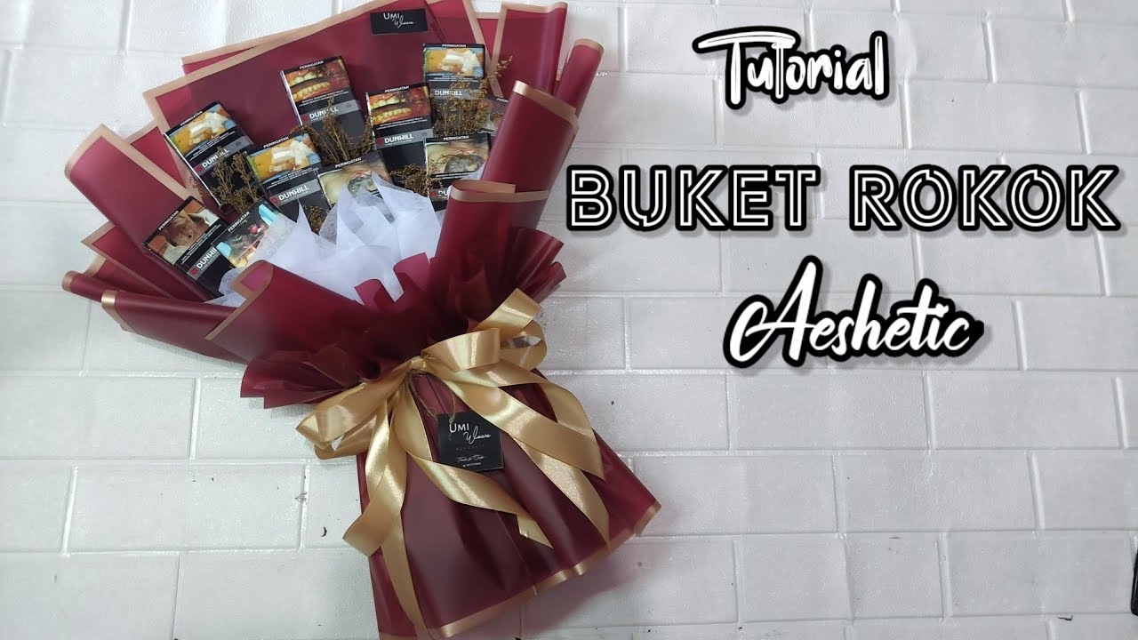 Tutorial buket rokok aeshetic - YouTube