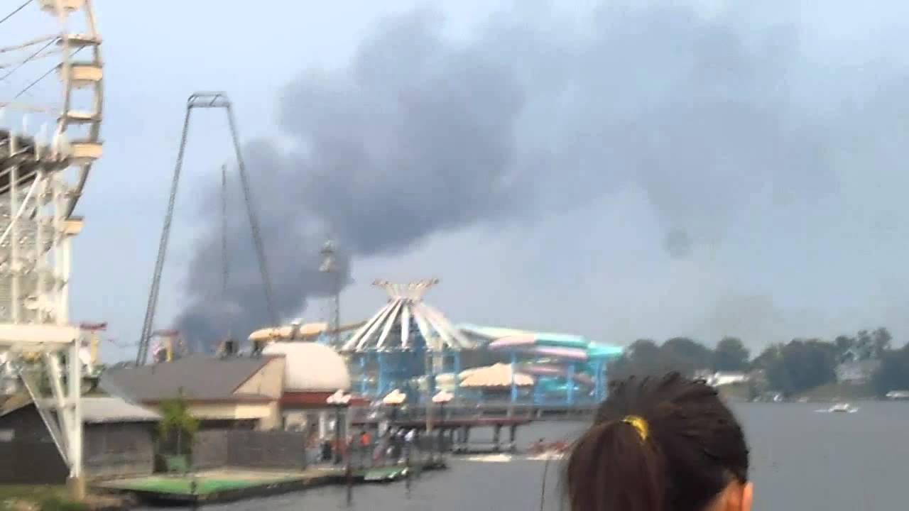 Barn Fire Off Lake Shafer Indiana Beach 7-25-15 - YouTube