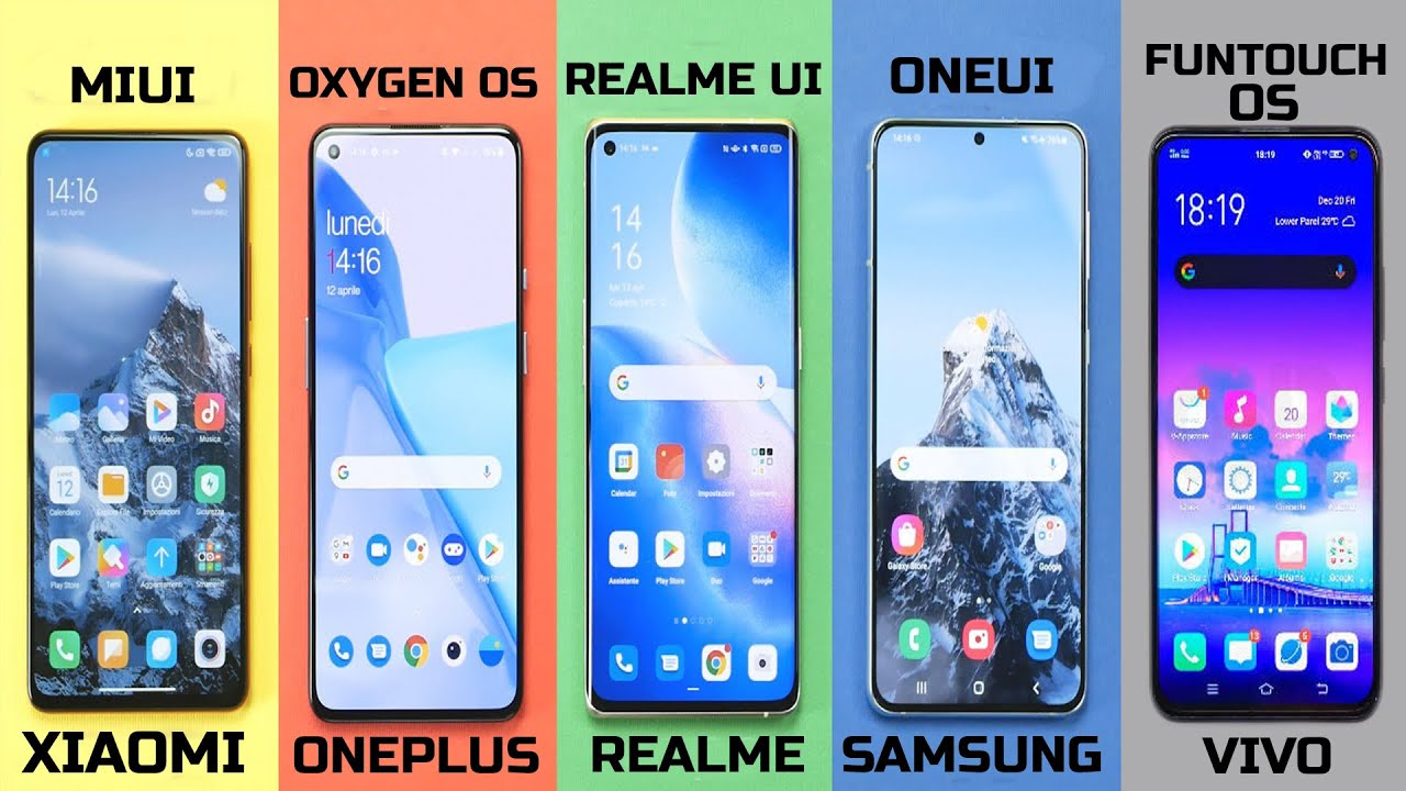 Best Android Custom UI in 2021 | ONE UI VS Oxygen OS VS MIUI VS Realme ...