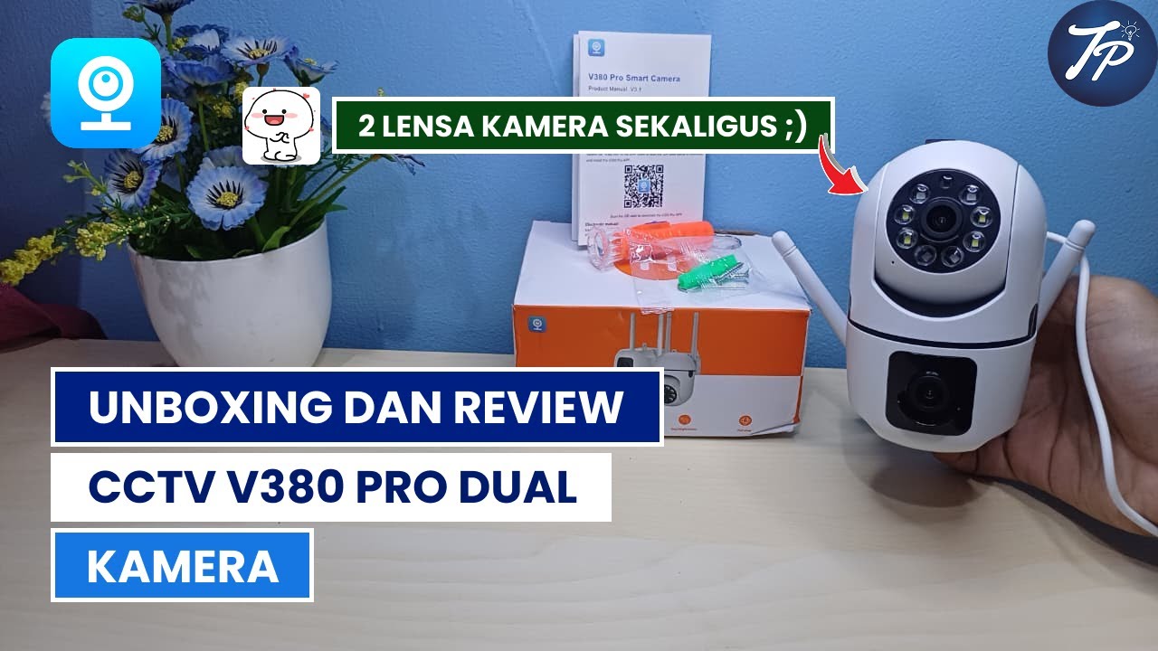 Unboxing Dan Review CCTV V380 Pro Dual Kamera - YouTube