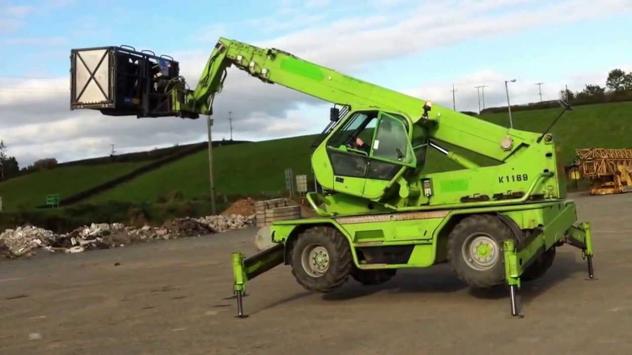 2007 MERLO P40.25 ROTATING TELESCOPIC FORKLIFT - YouTube