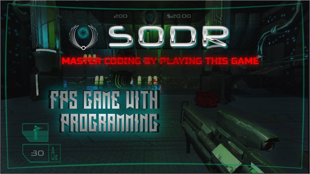 Play SODR First Person Shooter Game With Programming Languages - YouTube