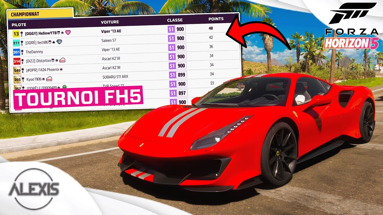 LIVE FORZA HORIZON 5 : TOURNOI DE COURSES FH5 POUR LE JOUR DE MA FÊTE ...