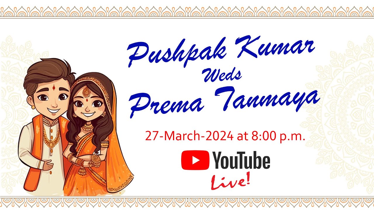 Pushpak Kumar weds Prema Tanmaya - YouTube