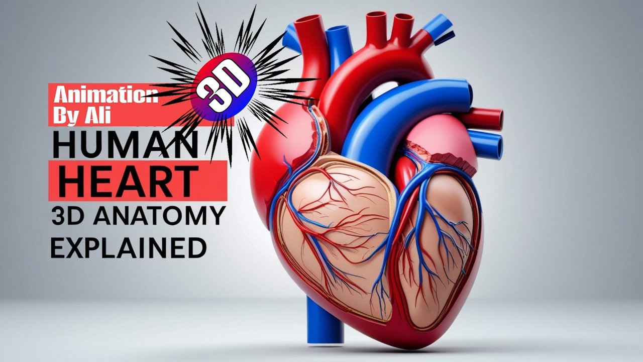 3D Animation of Human Heart Anatomy | Detailed Explanation of Heart ...