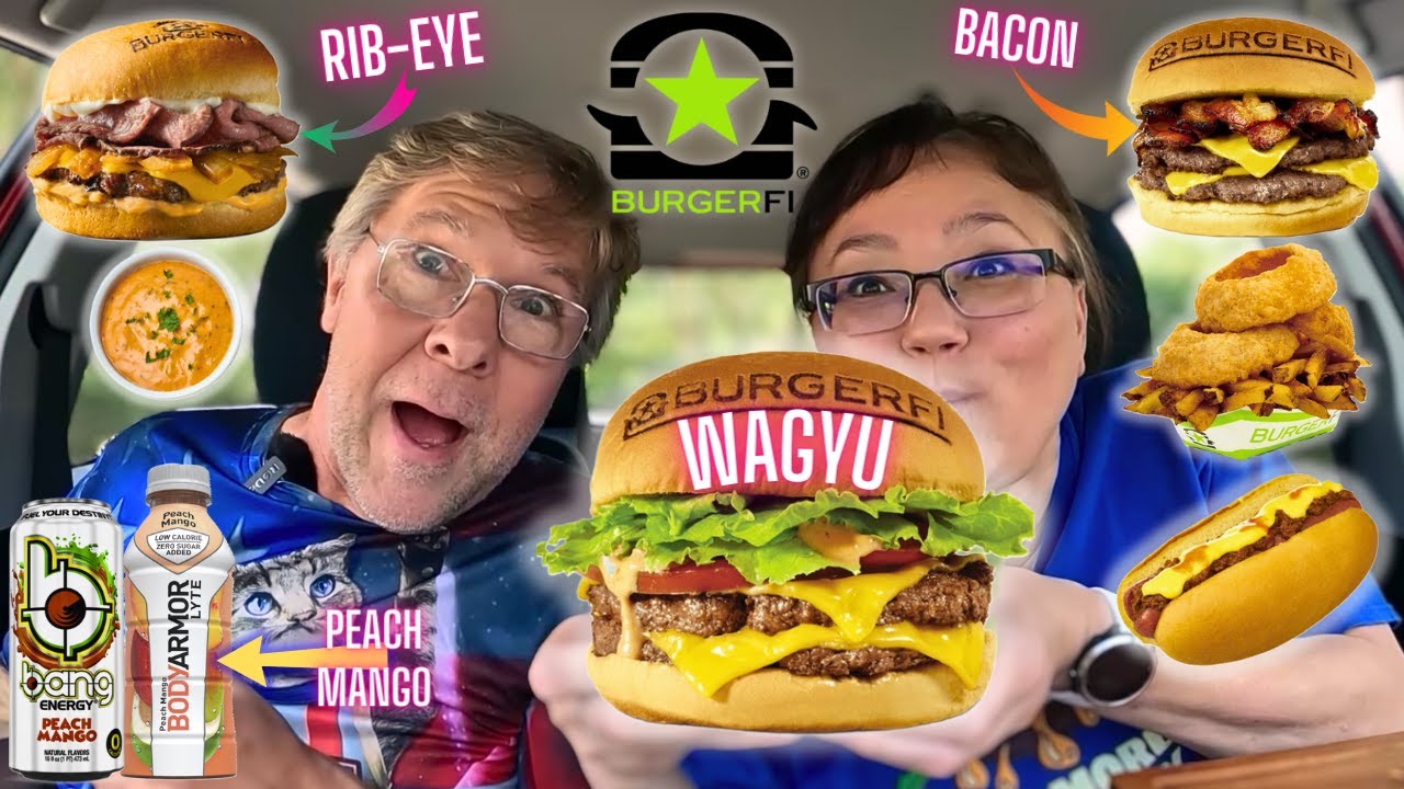 BurgerFi Wagyu Burgers, Wagyu Hot Dog, and MORE! Eat With Us! - YouTube