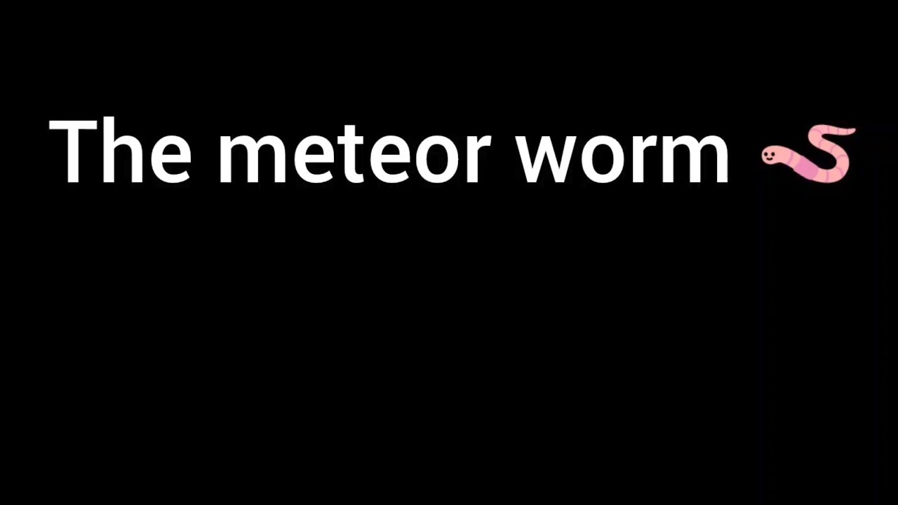 The Worm Meteor 🪱 #flipaclip #worm - YouTube