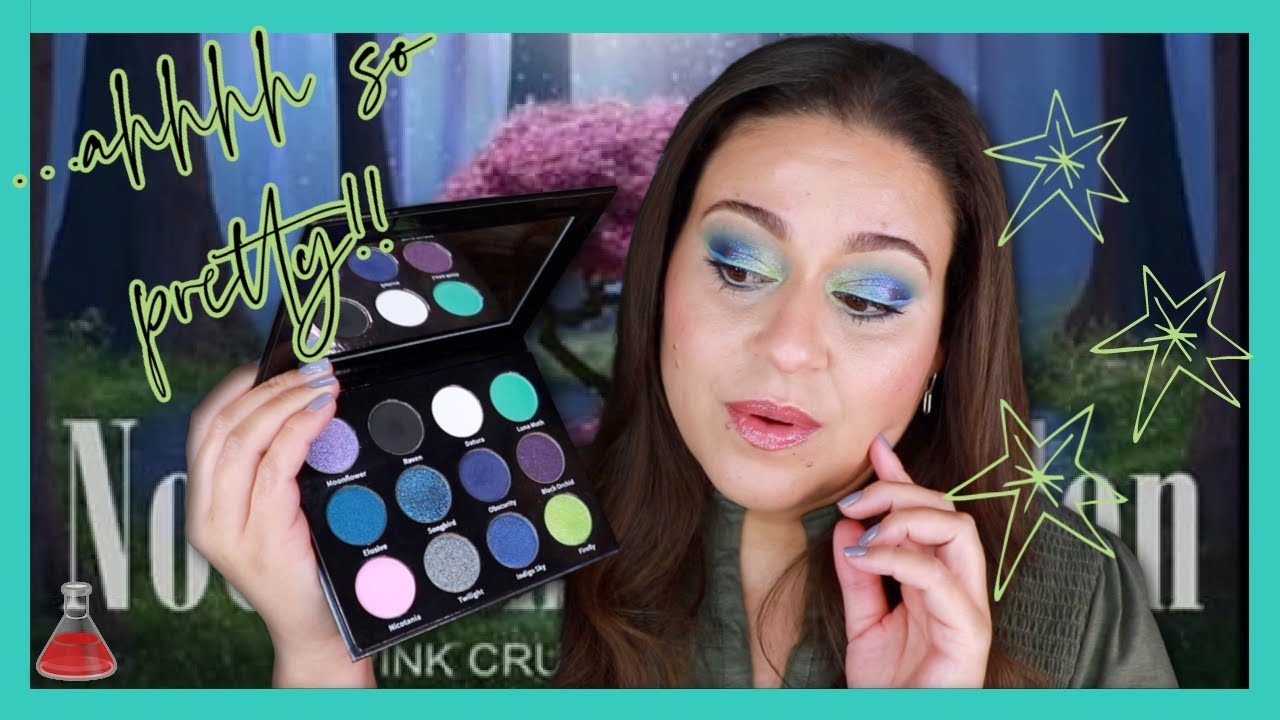 NEW!! Pink Crush Cosmetics Nocturnal Garden Palette: 1st Impressions ...